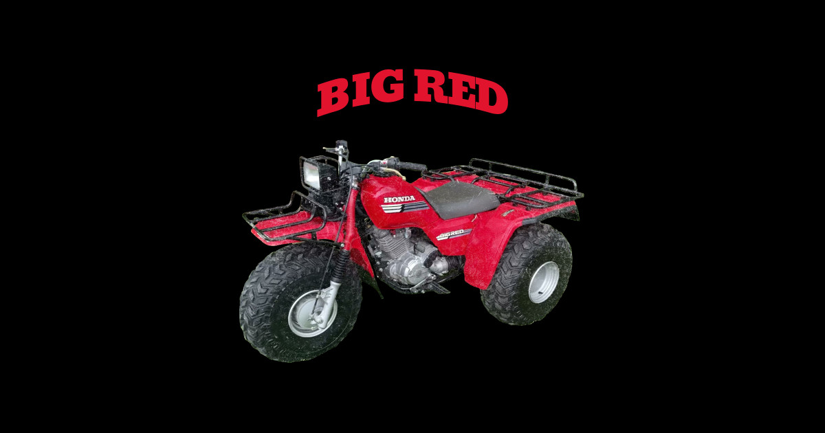 BIG RED 3 WHEELER - Atv - Sticker | TeePublic