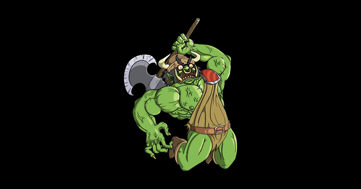 Orc Rage! - Dungeons And Dragons - Sticker | TeePublic