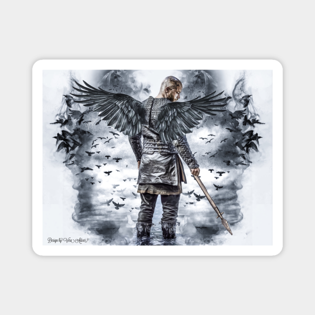 ragnar lodbrok road to valhalla - Fan Art - Magnet | TeePublic