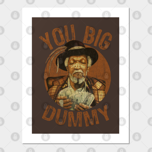 REDD FOXX YOU BIG DUMMY TEXTURE - Black Out - Posters and Art Prints ...
