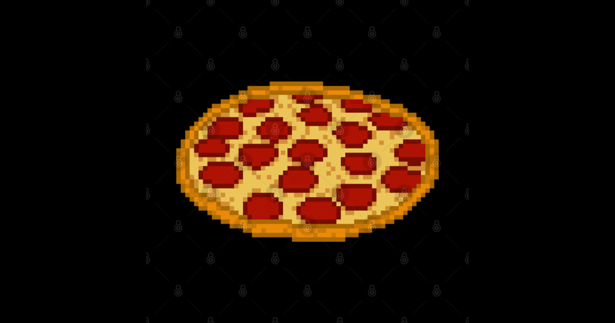 Pizza 8 bit - 8 Bit - Sticker | TeePublic