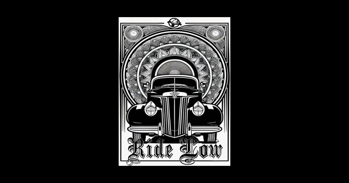 Ride Low Lowrider classic car - Lowrider - Sticker | TeePublic