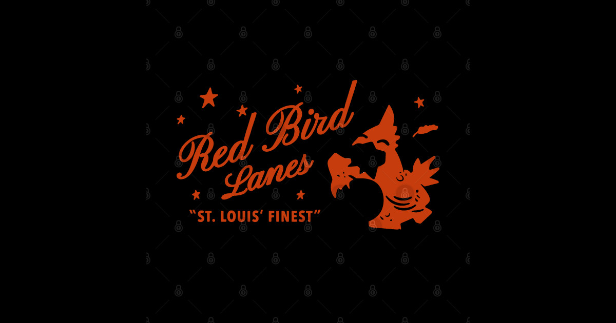 Red Bird Lanes - Bird - Posters and Art Prints | TeePublic