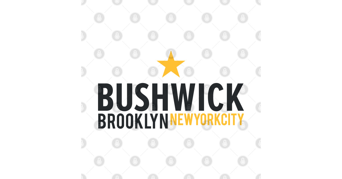 New York Brooklyn - Bushwick Brooklyn Schriftzug - Bushwick Logo - New ...