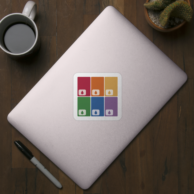 Severance key card. rainbow. - Severance - Sticker | TeePublic