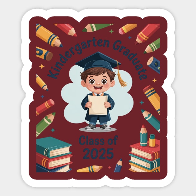 Kids Kindergarten Graduate Class of 2025 - Kids Kindergarten Graduate ...