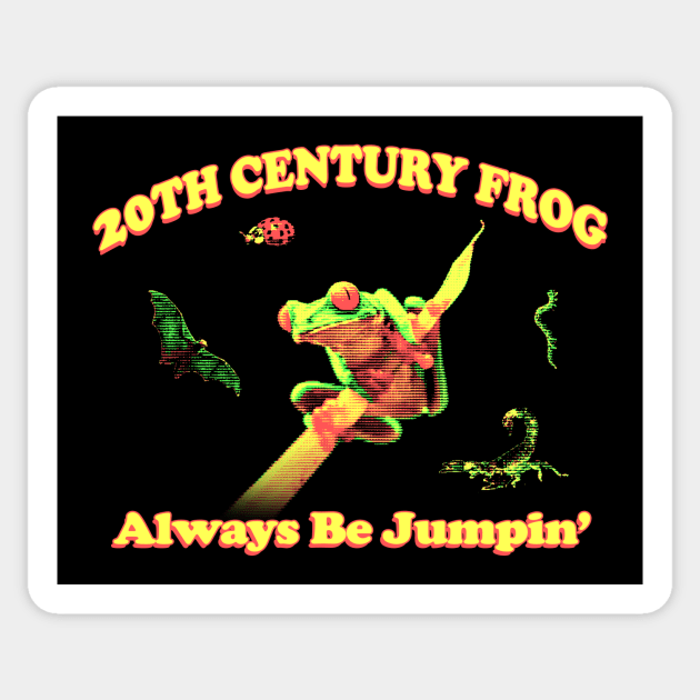 20th Century Frog - Frog - Sticker | TeePublic