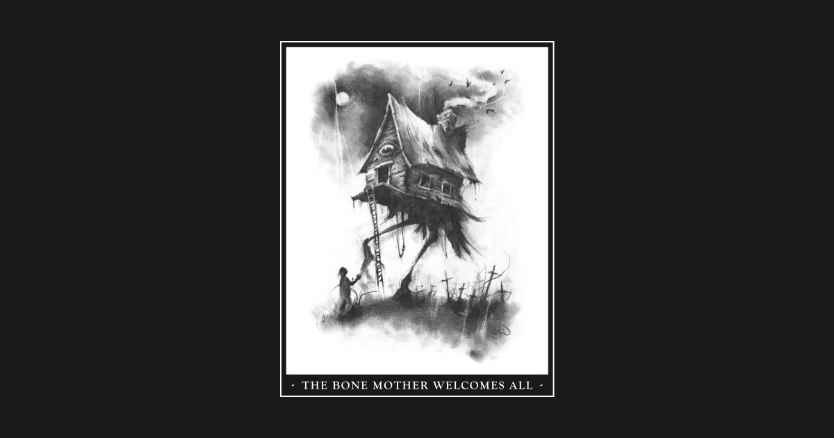 The Bone Mother Welcomes All - Skeleton - T-Shirt | TeePublic