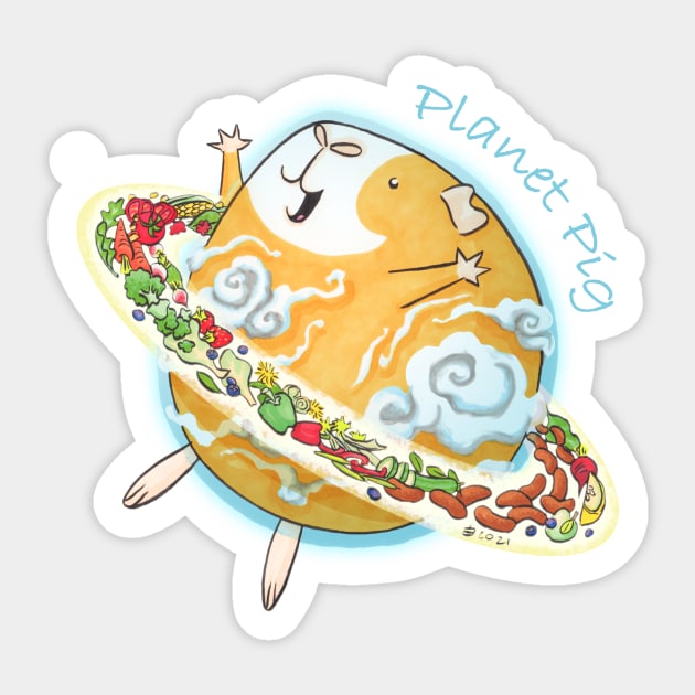 Planet Pig 2 - This Lil Piggy - Sticker | TeePublic