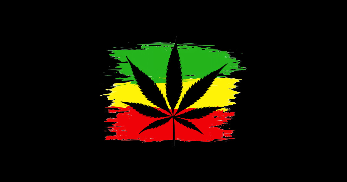 logo rasta - Marijuana - Sticker | TeePublic