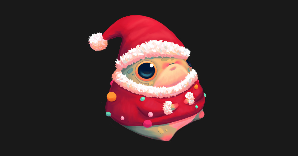 Christmas Frog - Mistletoad Wishes - Frog - T-Shirt | TeePublic