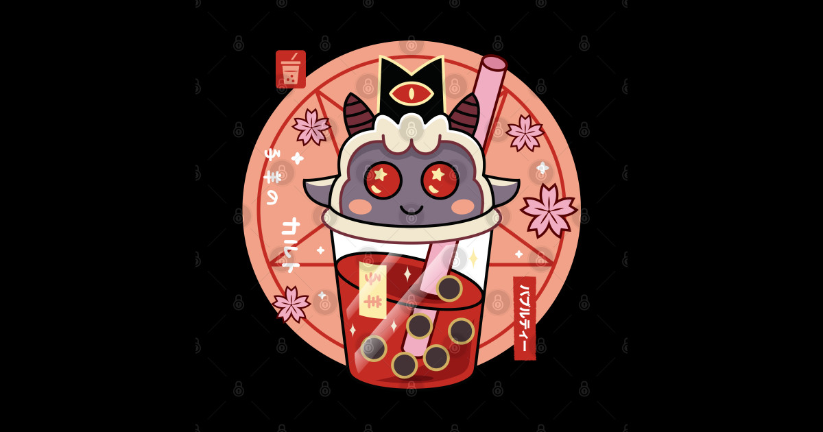 Cute Lamb Boba Tea - Cult Of The Lamb - Sticker | TeePublic