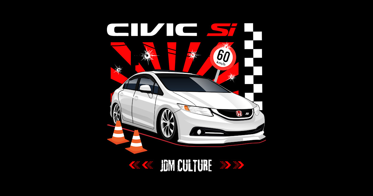 civic si jdm style - Civic Si - Sticker | TeePublic