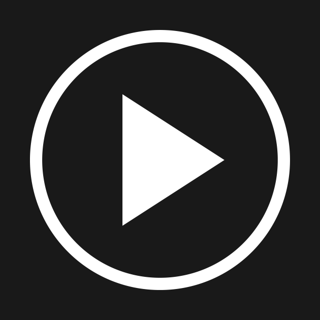 Fun play button icon - Play - T-Shirt | TeePublic
