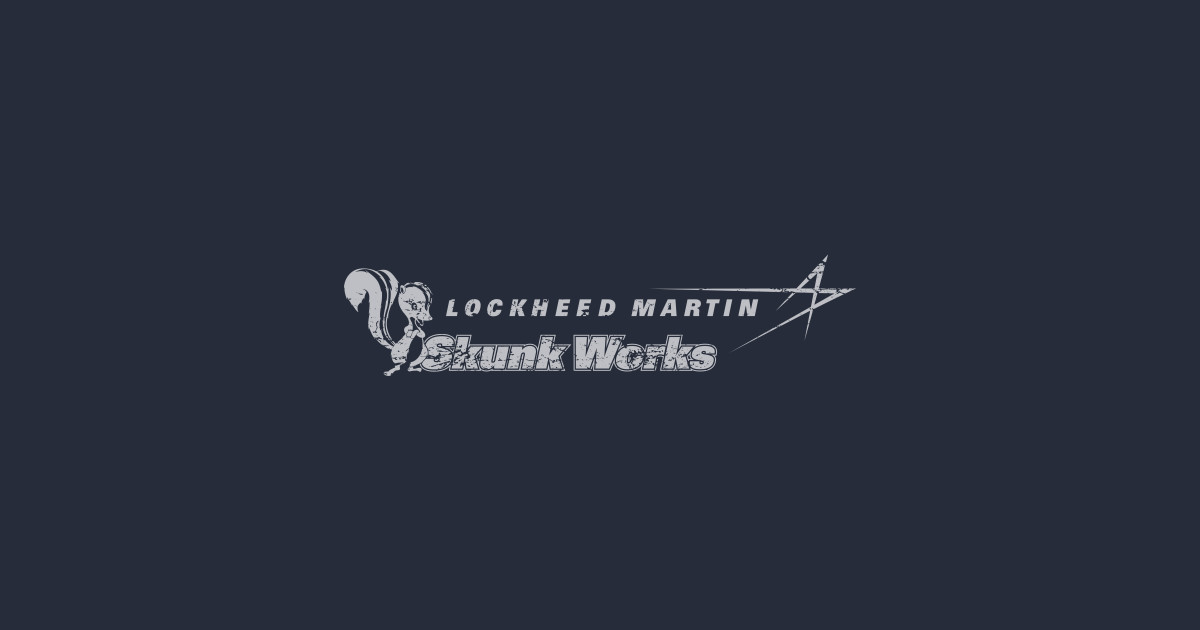 Lockheed Martin Skunk Works Logo (white, aged and weathered) - Skunk ...