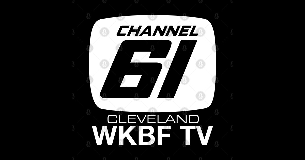 Channel 61 WKBF Cleveland Retro TV - Channel 61 Wkbv - Sticker | TeePublic