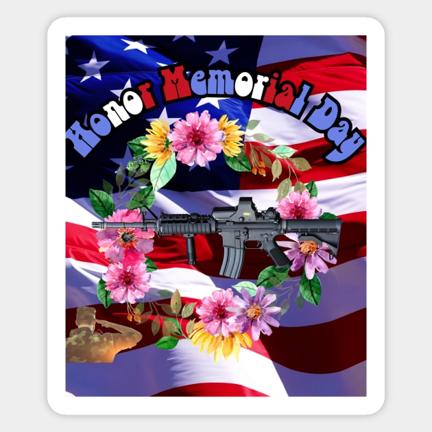 Honor Memorial Day - Memorial Day In The United States - Sticker ...