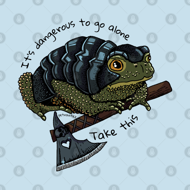 Battle toad in armor - Frog - T-Shirt | TeePublic