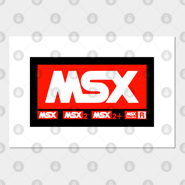 MSX Logo - Vintage Retro Computer - Msx - Posters and Art Prints ...