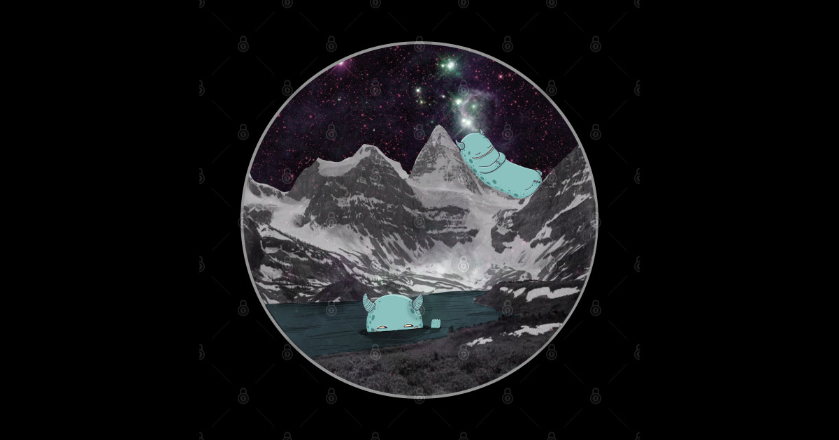 MONSTERS AT NIGHT - Monsters - Sticker | TeePublic