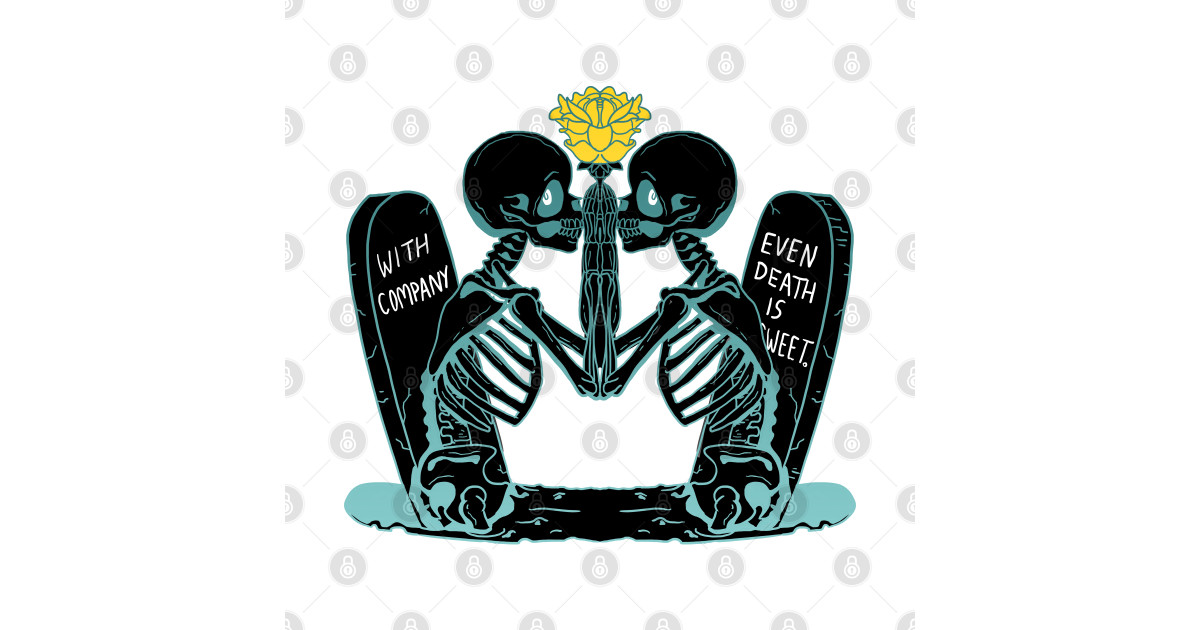 With company even death is sweet - Cyprus - T-Shirt | TeePublic