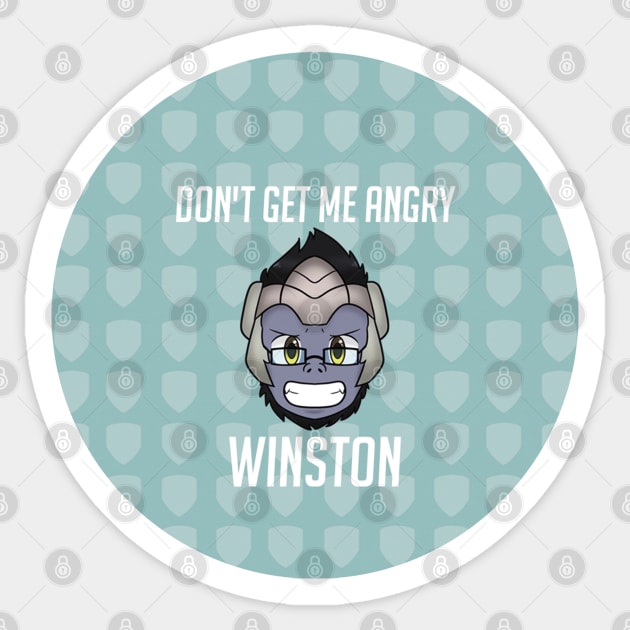 Winston chibi OW - Overwatch - Sticker | TeePublic