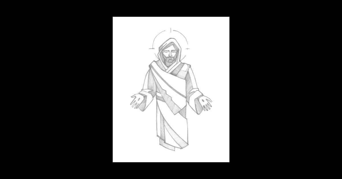 Jesus Christ Resurrection drawing - Hand Drawn - Posters and Art Prints ...