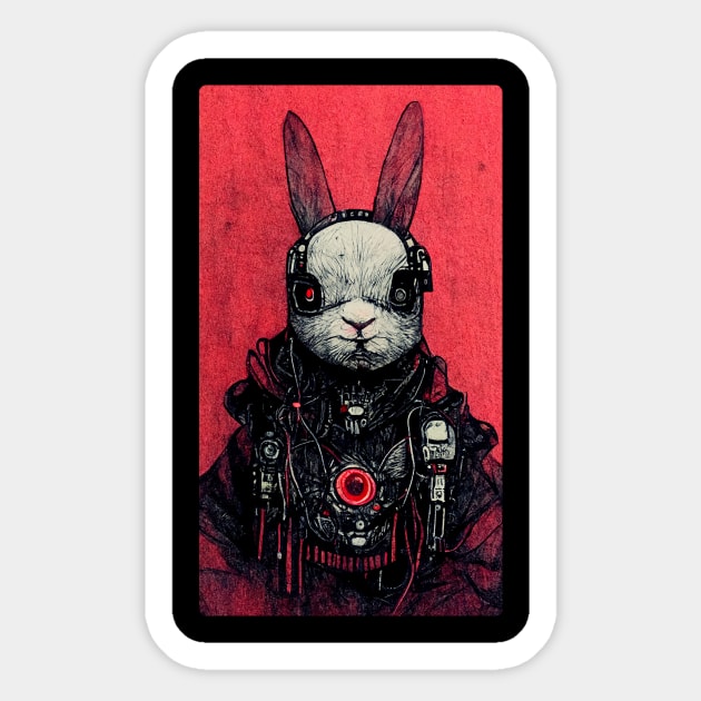 Cyberpunk Bunny - Cyberpunk - Sticker | TeePublic