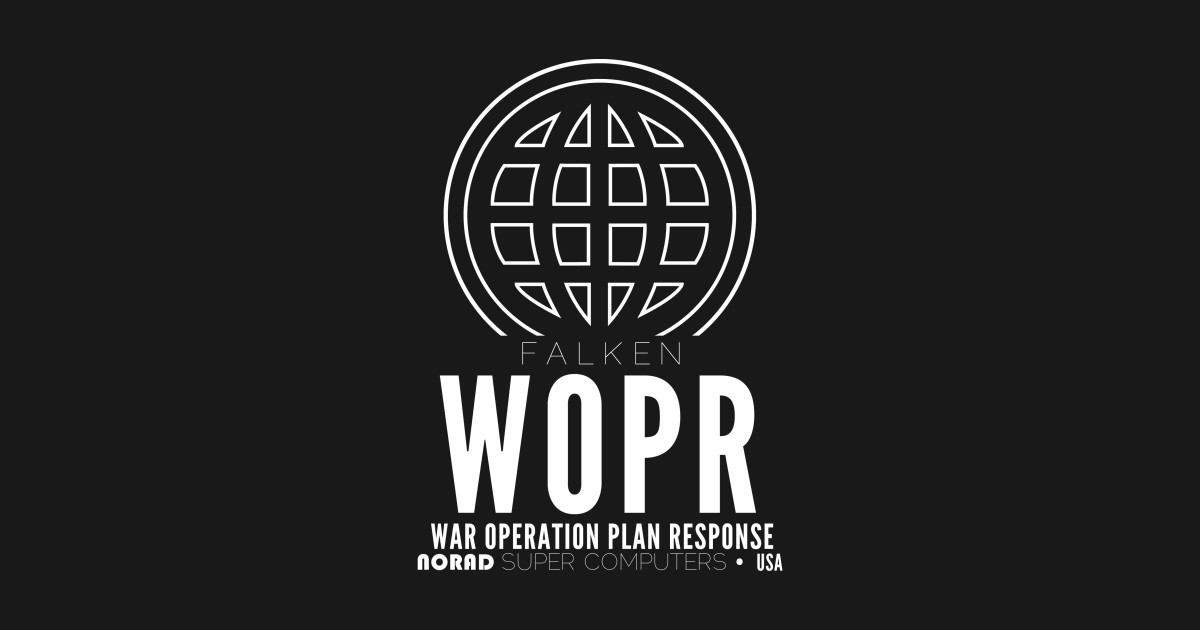 WOPR War Operation Plan Response War Games - War Games - T-Shirt ...