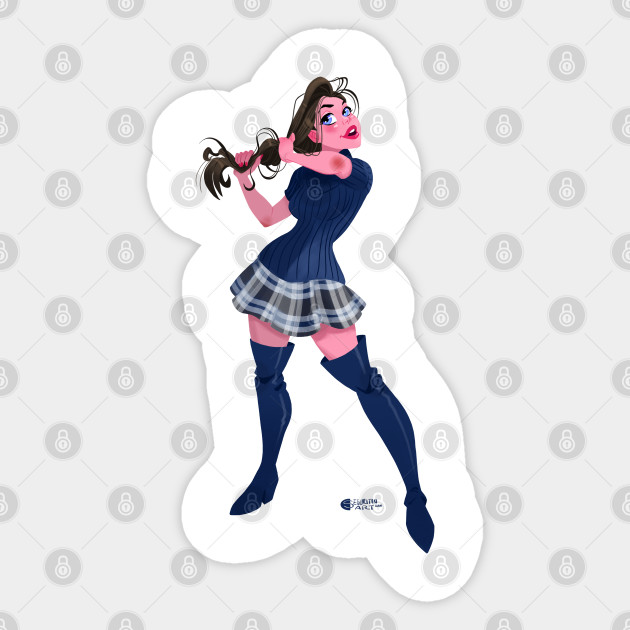 Hair pull - Sexy - Sticker | TeePublic