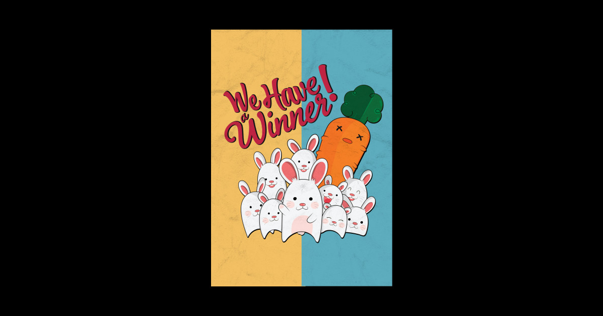 Winner Bunny - Winner Bunny - Sticker | TeePublic