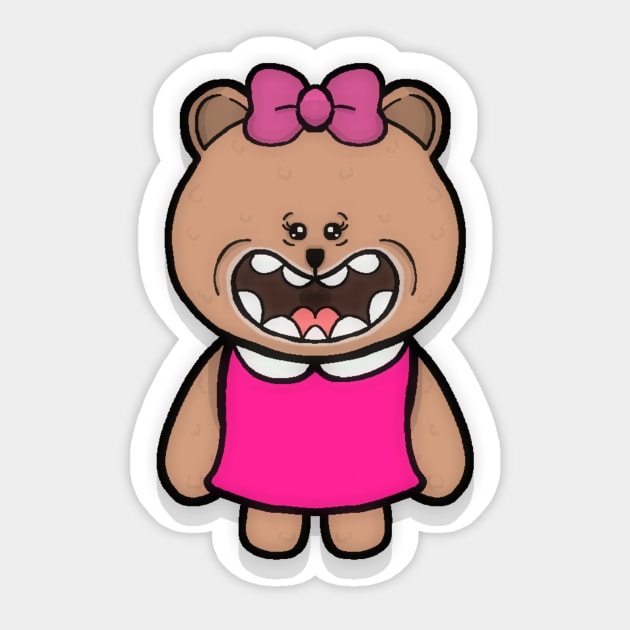 LINE Friends choco bear - Brown - Sticker | TeePublic