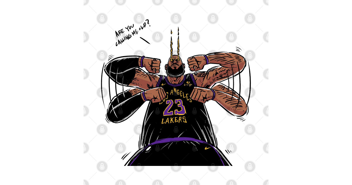 Lebron James Who You Calling Old - Lebron James - T-Shirt | TeePublic