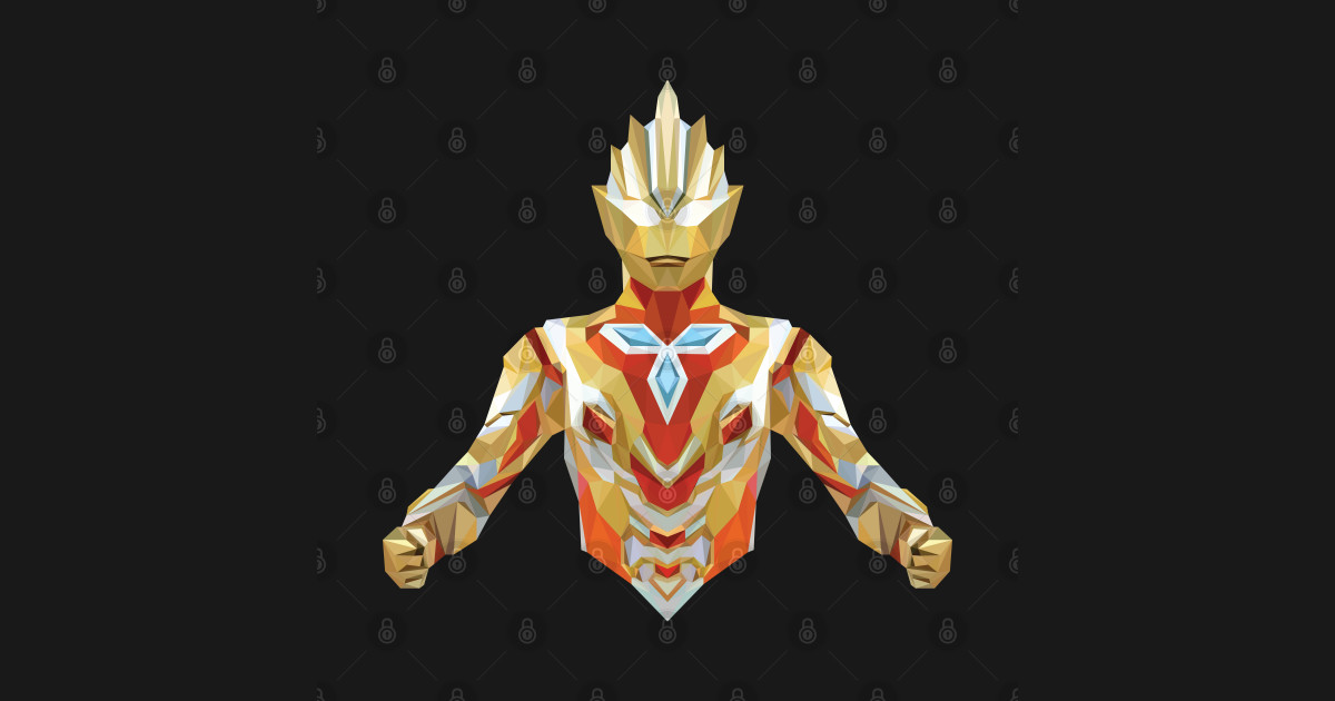 Ultraman Trigger, Glitter Trigger Eternity (Low Poly Style) - Ultraman ...