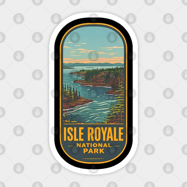 Isle Royale National Park - Isle Royale - Sticker | TeePublic