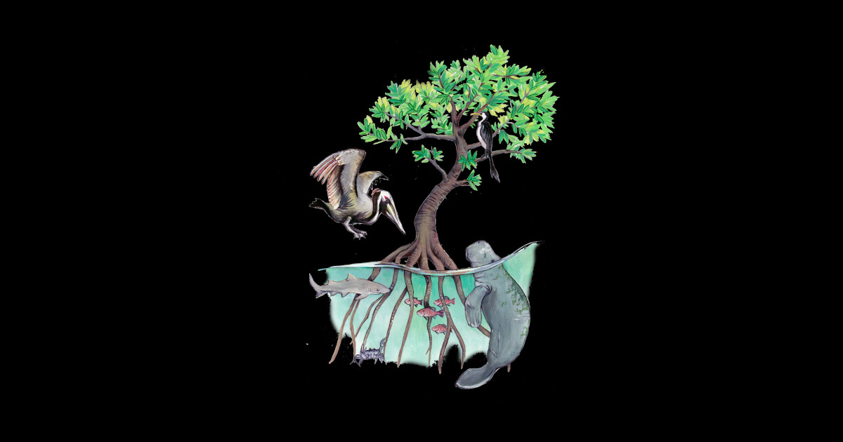 Mangroves - Wildlife - Sticker | TeePublic