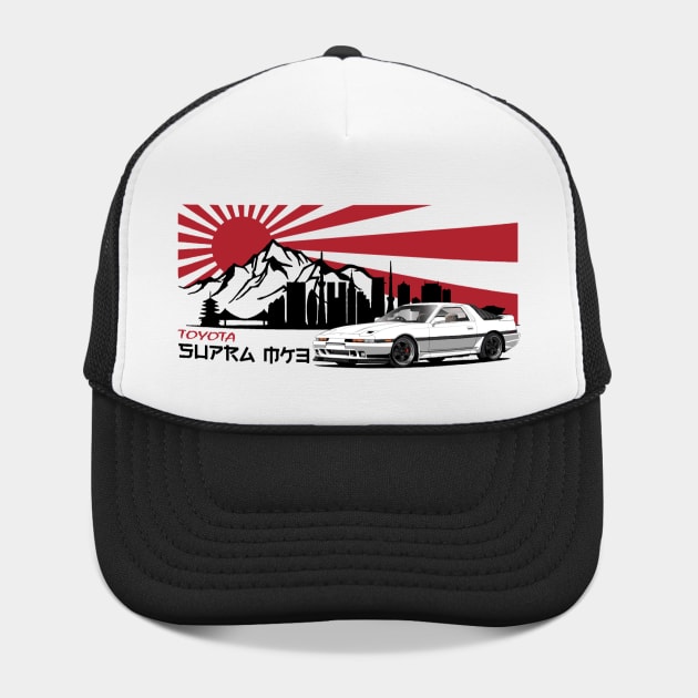 Toyota Supra MK3 A70, JDM car - Supra Mk3 - Hat | TeePublic