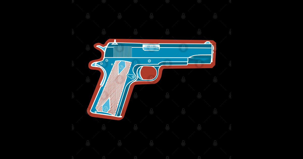 1911 - Pistol - Sticker | TeePublic