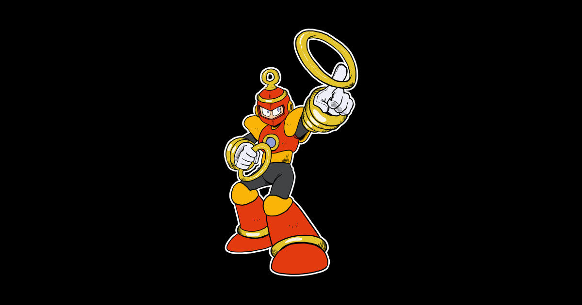 RINGMAN - Megaman - Sticker | TeePublic