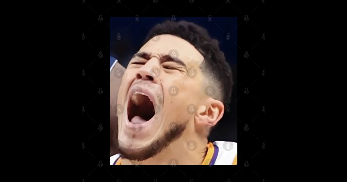 Phoenix Suns Crying Devin Booker Flop - Basketball Memes - Sticker ...