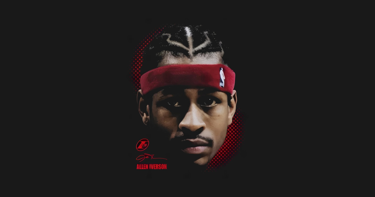 Allen Iverson Big Face Signature - Allen Iverson - T-Shirt | TeePublic