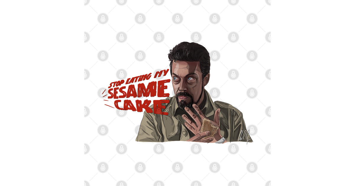 Congo: Homolka Eats Cake - Tim Curry - T-Shirt | TeePublic