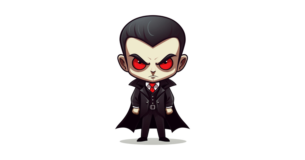 Raymond the Cute Vampire - Halloween 2023 Sticker - Cute Vampire - T ...