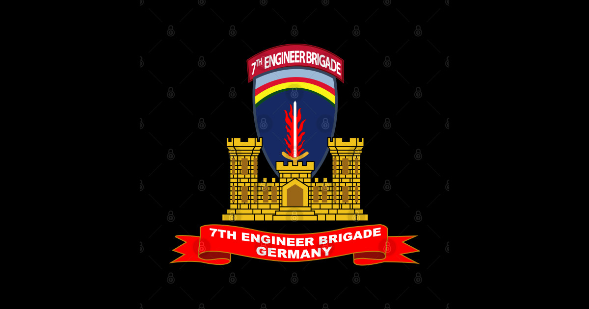 7th Engineer Brigade w Tab - Germany - ENG Br - Ribbon X 300 - 7th ...