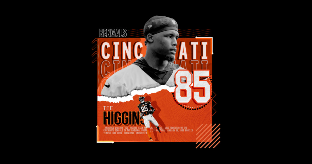 tee higgins football - Football Player - Posters and Art Prints | TeePublic