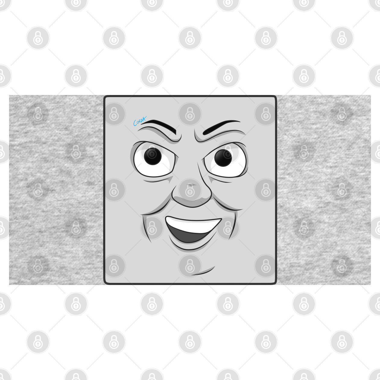 Diesel devious face - Thomas The Tank - Baseball T-Shirt | TeePublic