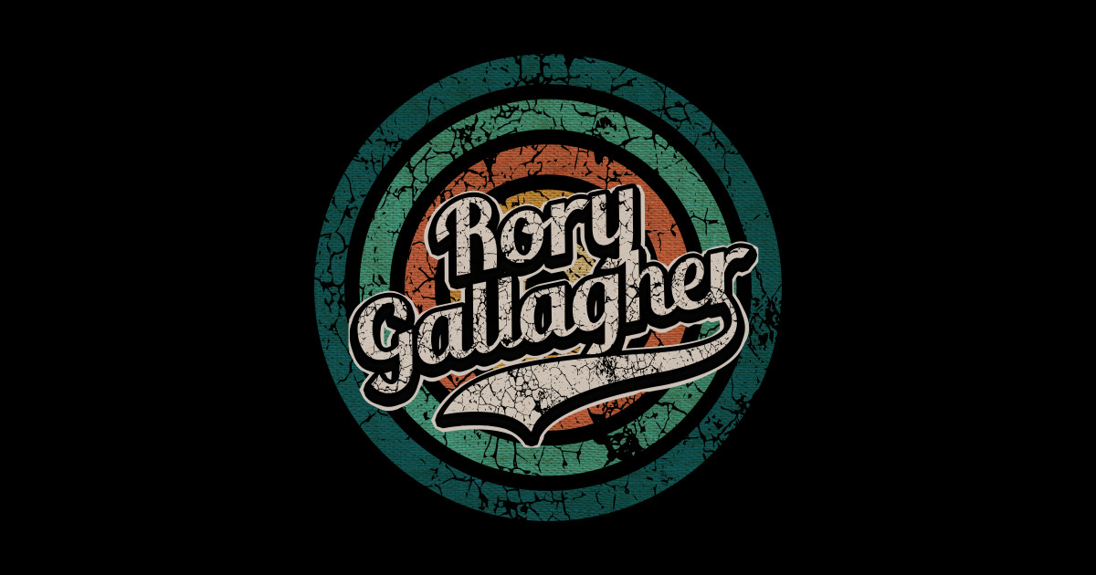 Rory Gallagher // Retro Circle Crack Vintage - Rory Gallagher - Magnet ...