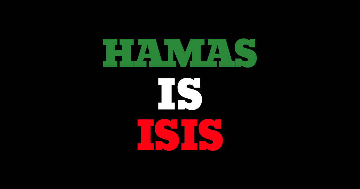 HAMAS IS ISIS - Hamas Is Isis - Sticker | TeePublic