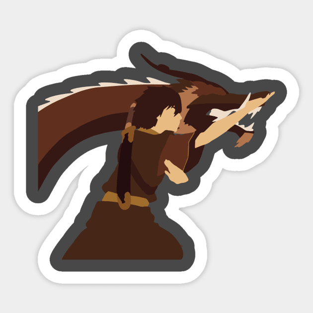 Avatar the Last Airbender Zuko Minimalist - Zuko - Sticker | TeePublic