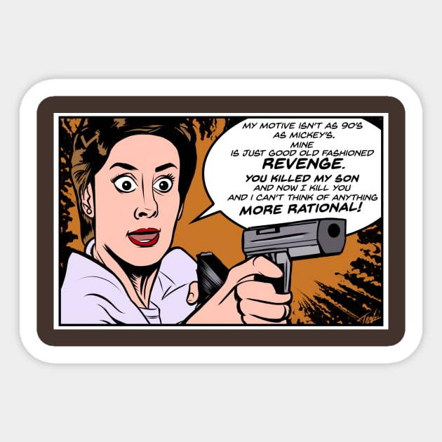 Debbie Salt Scream Movie Comic Adaption Panel - Debbie Salt - Sticker ...